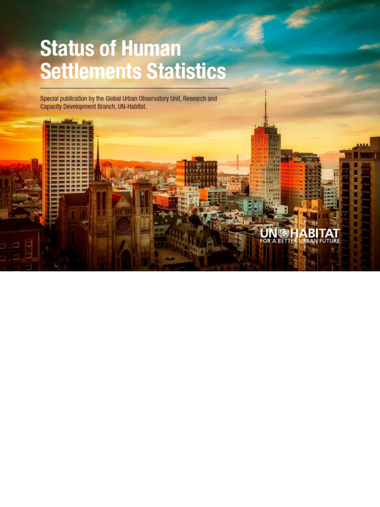 Status of Human Settlement Statistics | PDF | Disaster Risk Reduction ...