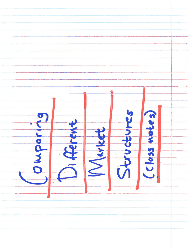 Comparing Market Structures | PDF