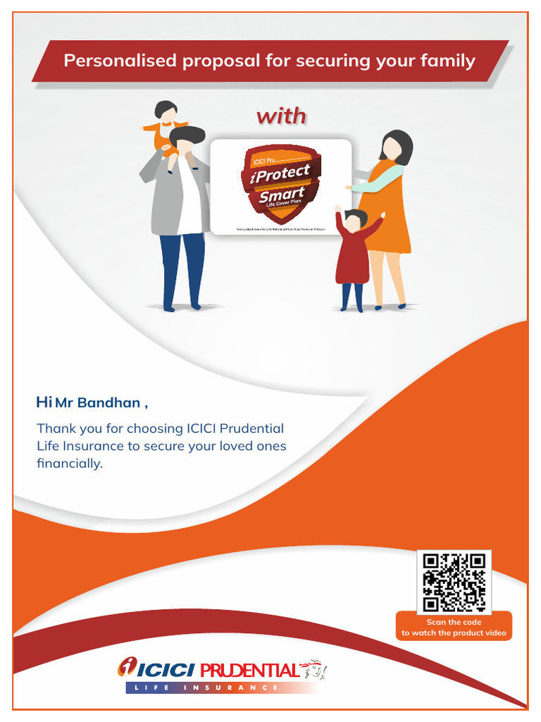 ICICI Prudential Life Insurance Proposal | PDF | Insurance | Life Insurance