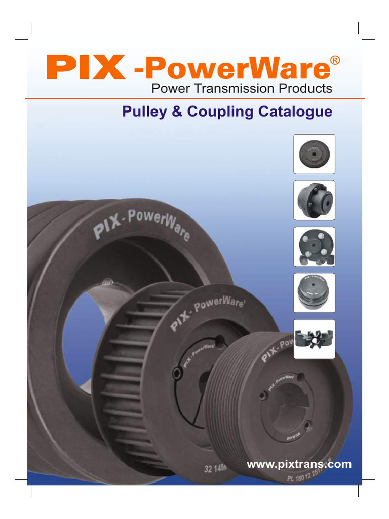 Acoples PIX PowerWare Catalogue | PDF | Belt (Mechanical) | Machines