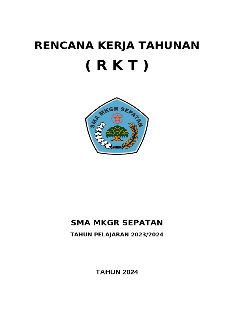Rencana Kerja Tahunan SMA MKGR Sepatan | PDF