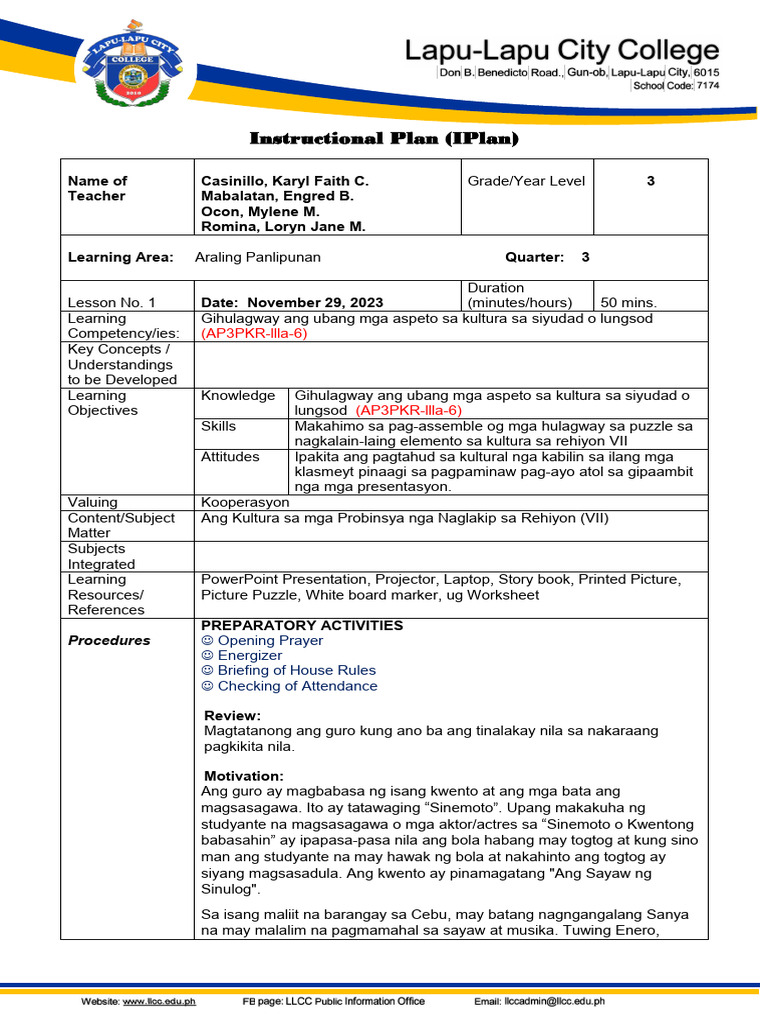 IPlan GROUP5docx | PDF