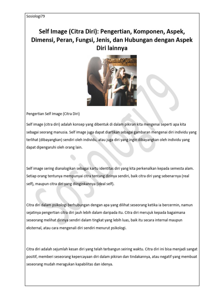 Self Image (Citra Diri) | PDF