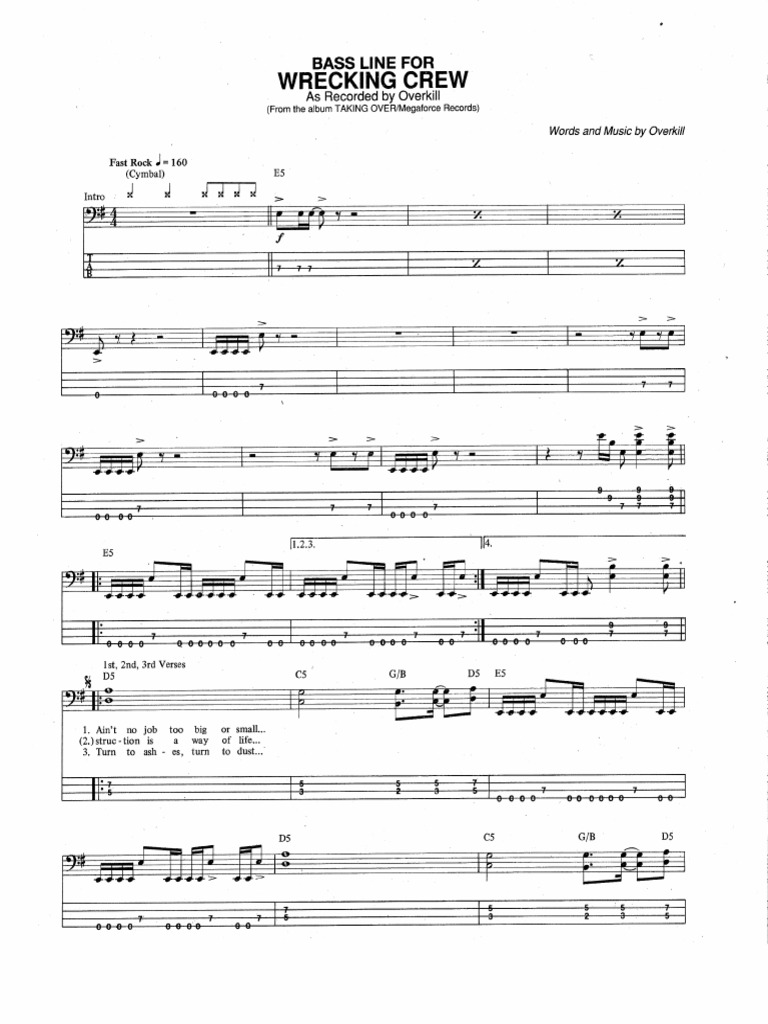 Wrecking Crew Bass | PDF