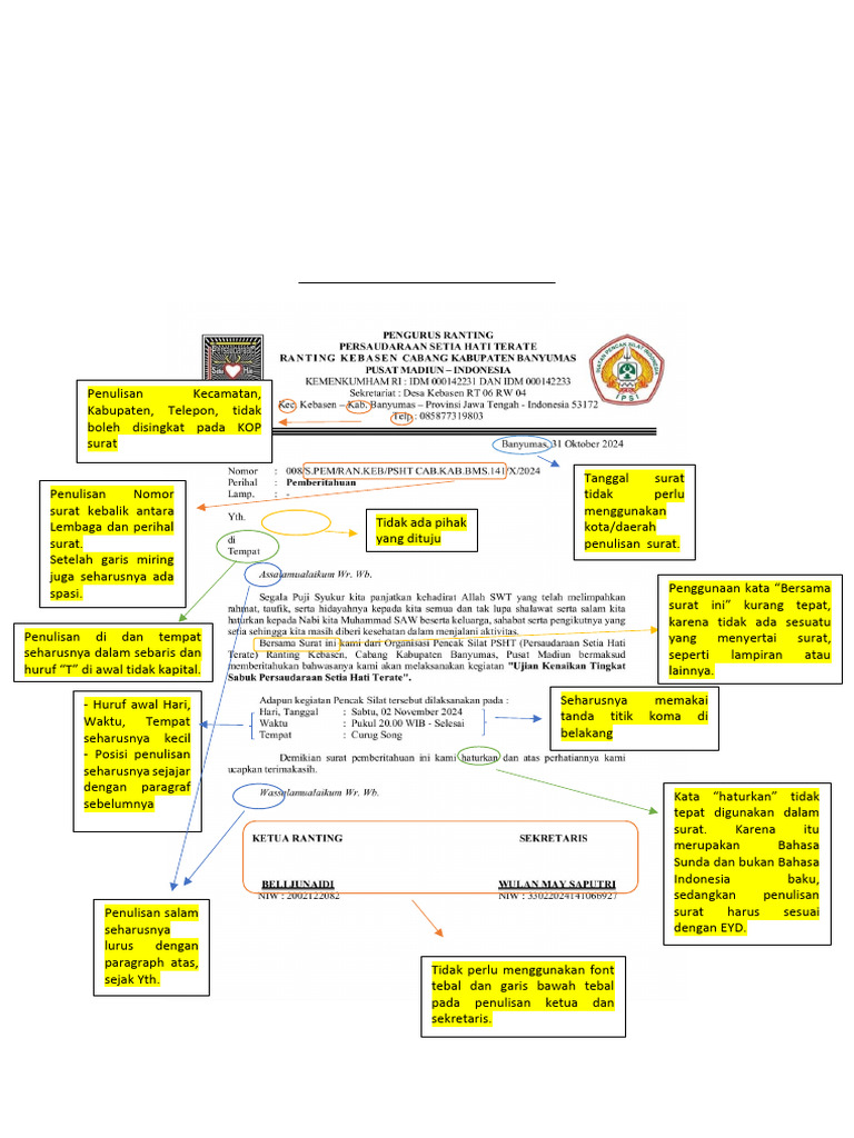 Analisis Surat Fix | PDF