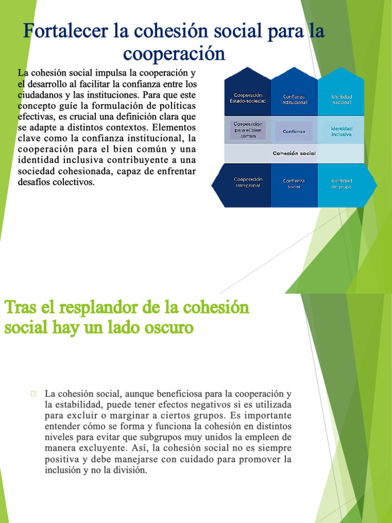 Fortalecer La Cohesión Social para La Cooperación | PDF | Sociedad ...
