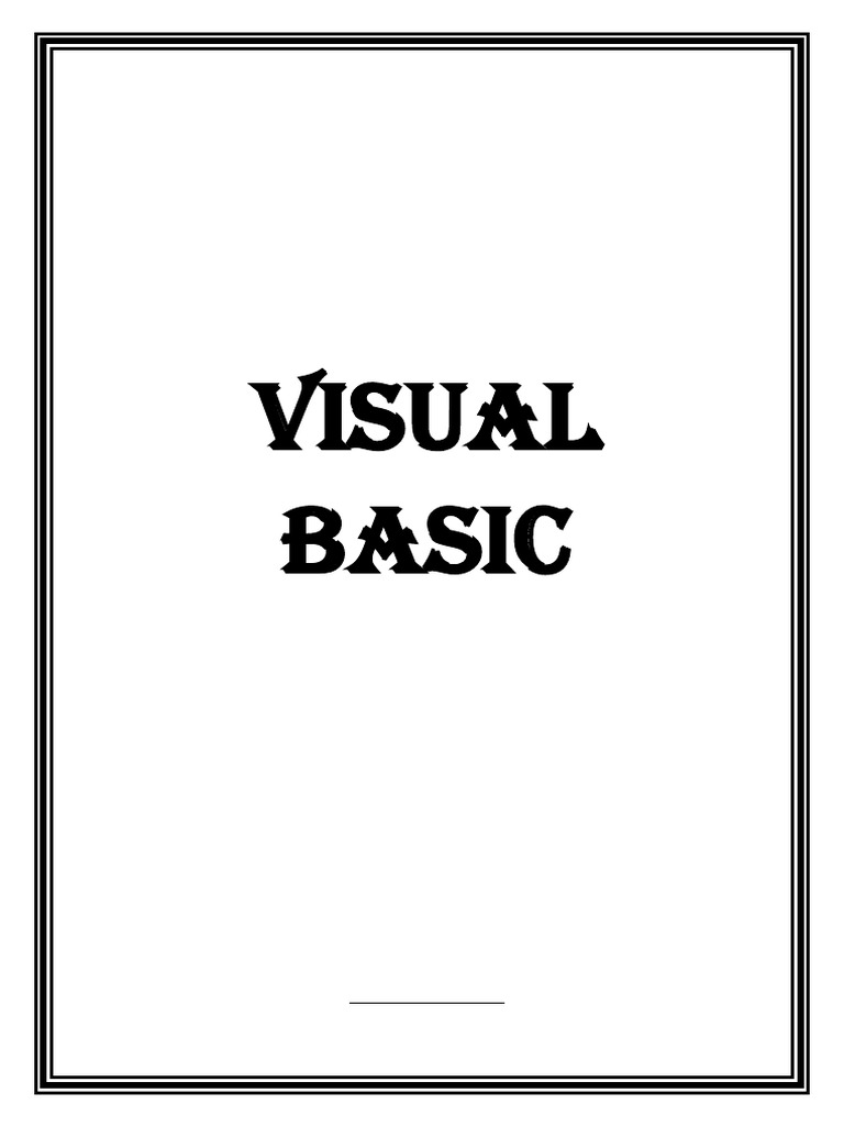 Visual Basic Programming Examples | PDF | Sql | Computer Programming