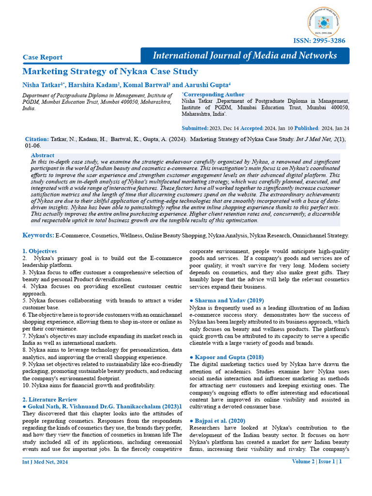 Nykaa's Marketing Strategy Case Study | PDF | Survey Methodology ...