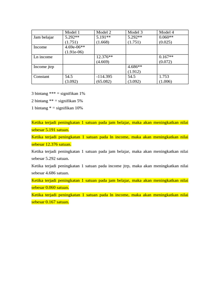 Cara Membuat Tabel | PDF