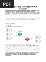 11.1.10 Packet Tracer - Implement Port Security | PDF | Network Interface Controller | Network ...