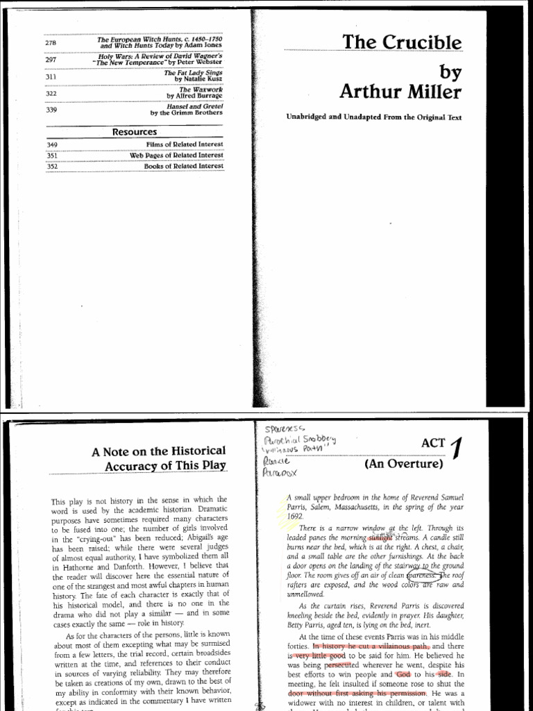 Crucible Act 1 | PDF