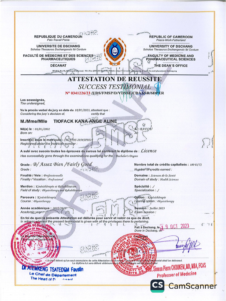 Attestation Licence | PDF