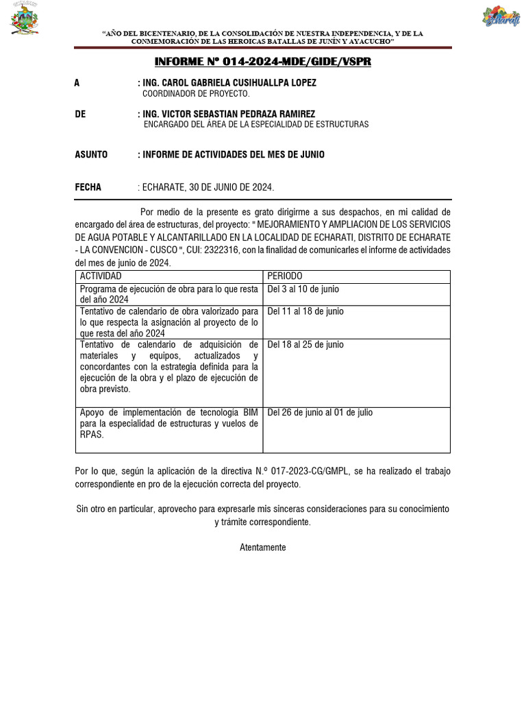 Informe N°197-2024-CGCL - Pages | PDF