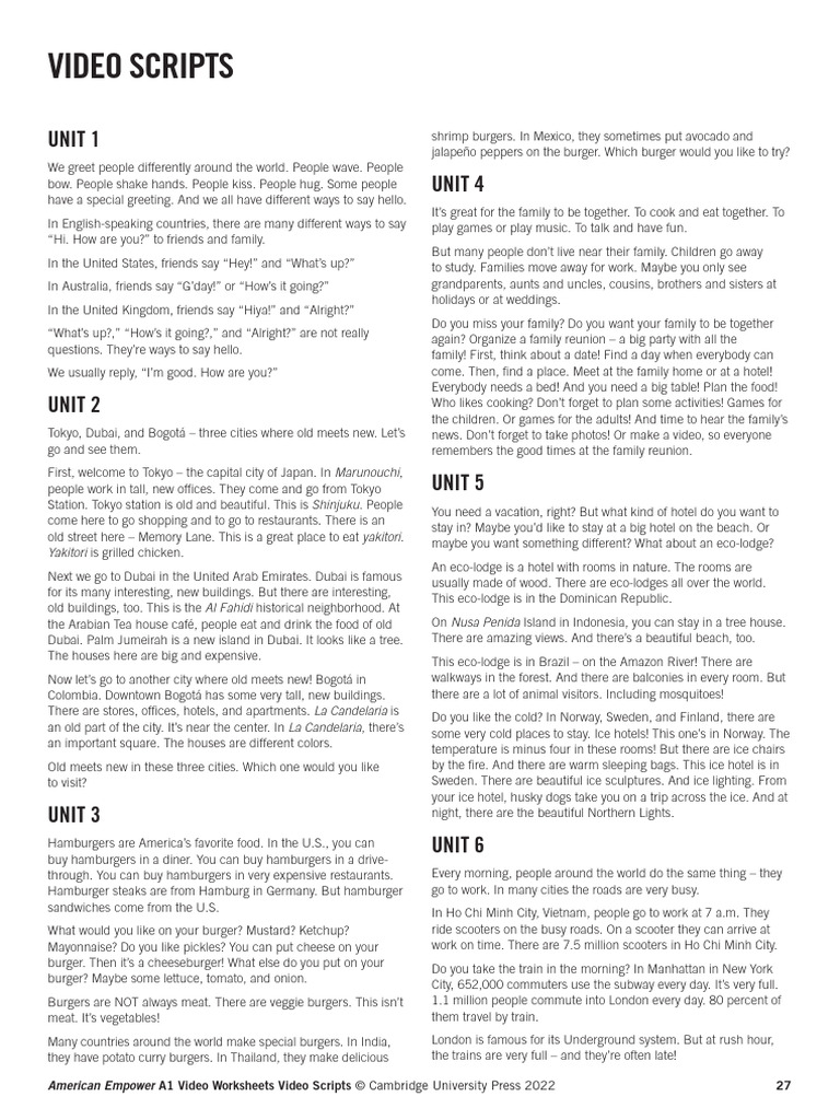 Global Greetings & Cultural Insights | PDF | Hamburgers | Dubai