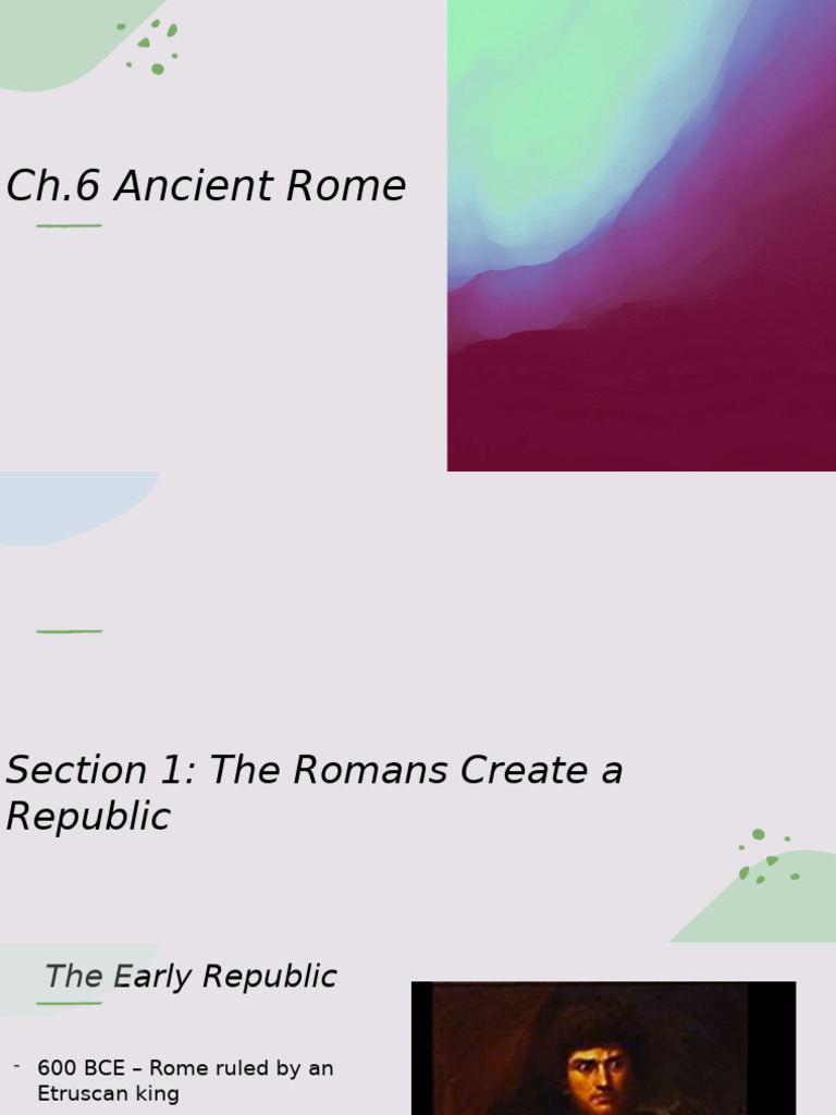 Ch6 Notes - Ancient Rome 1 | PDF | Julius Caesar | Jesus