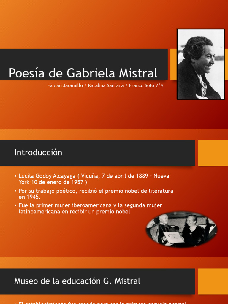 Poesía y legado de Gabriela Mistral | PDF