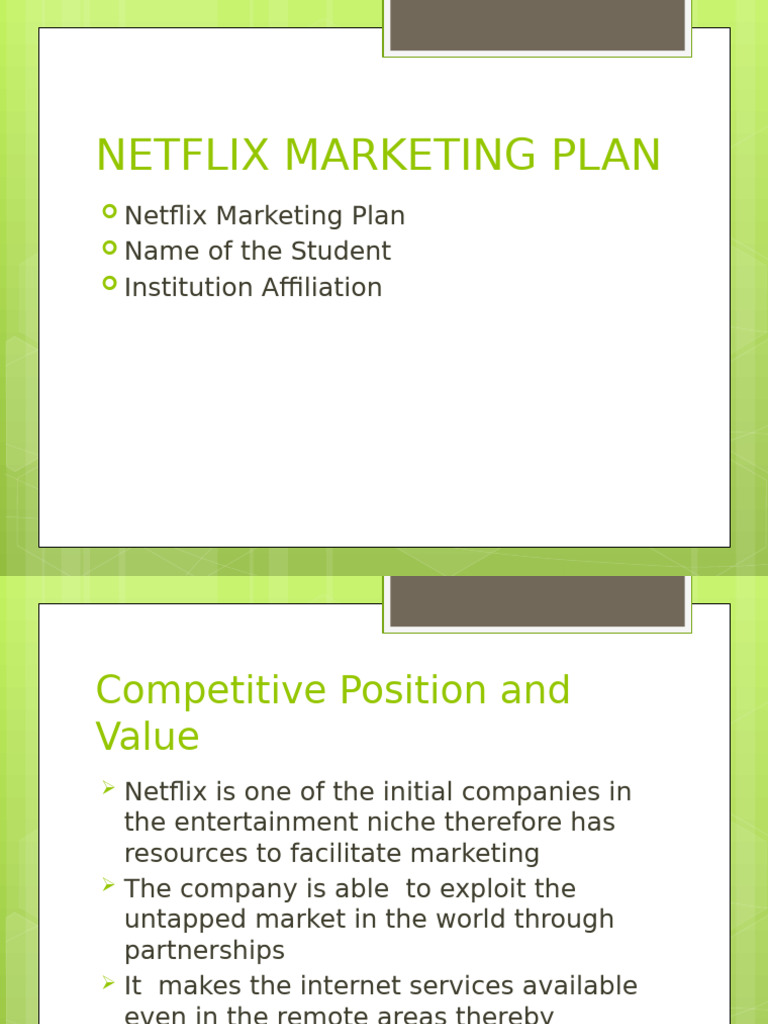 Netflix Marketing Strategy Overview 2018 | PDF | Netflix | Android ...