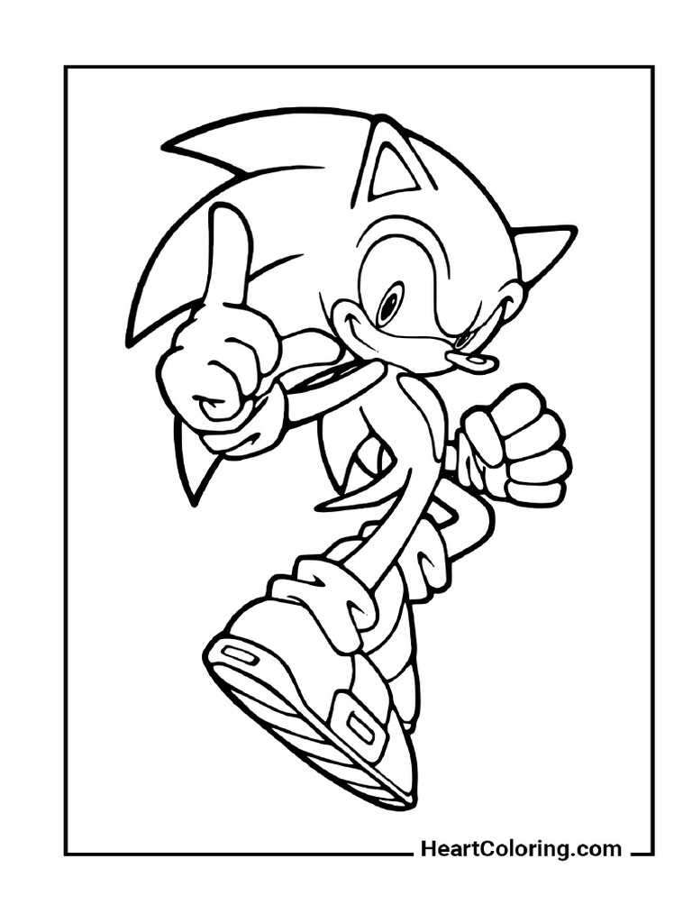 2061 19 Cheerful Sonic The Hedgehog Sonic The Hedgehog Coloring Pages | PDF
