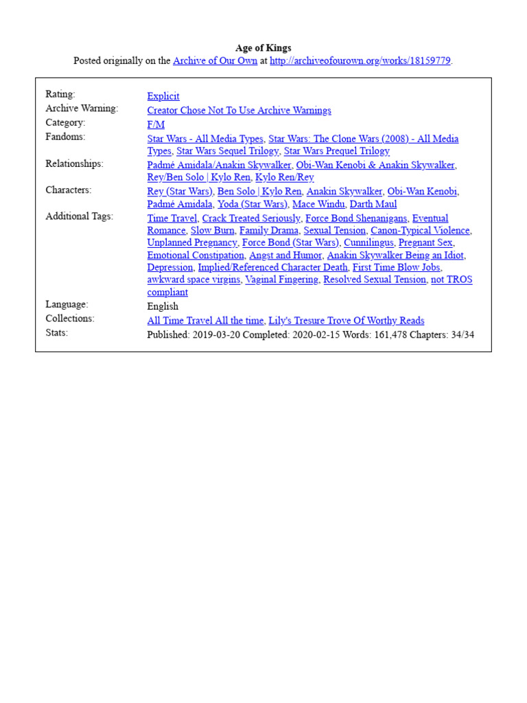 Age of Kings (Texte Original) | PDF | Palpatine | Jedi