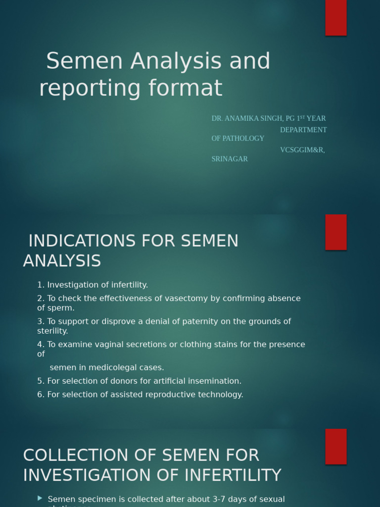 Semen Analysids | PDF | Semen | Antibody