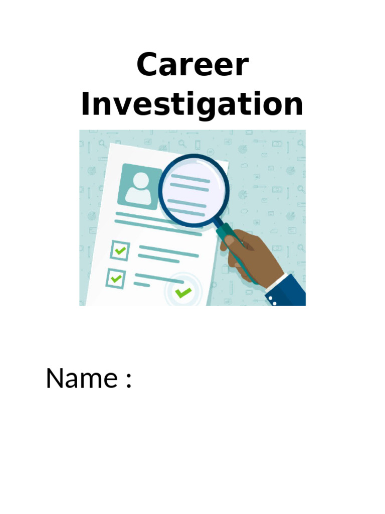 VPG Career Investigation Booklet 2022 | PDF