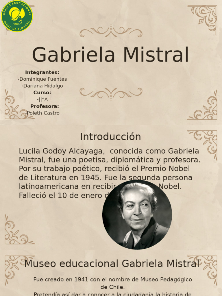 Gabriela Mistral | PDF