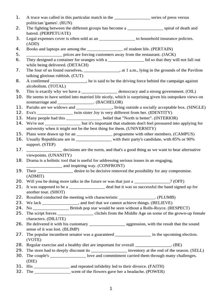 (Snippet) Facebook Post Word Formation | PDF