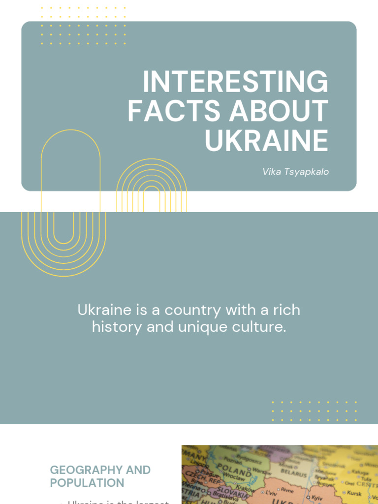 Key Facts About Ukraine's Culture and Geography | PDF