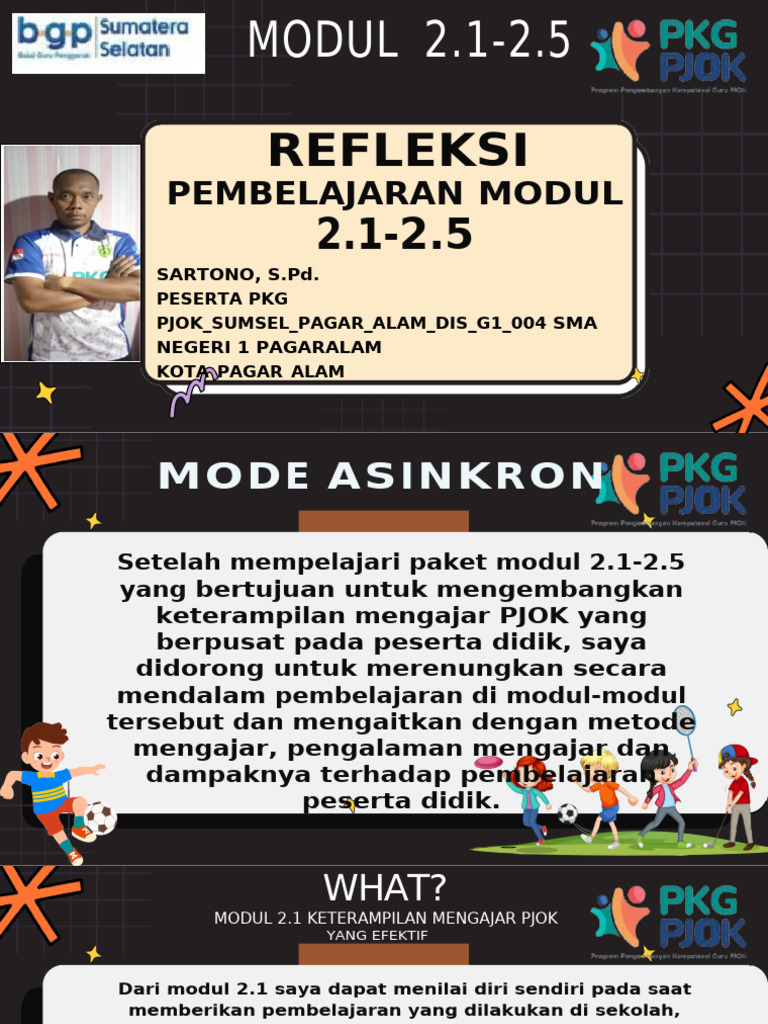Refleksipembelajaran Modul2.1-2.5 | PDF | Karier & Perkembangan | Pengembangan Diri