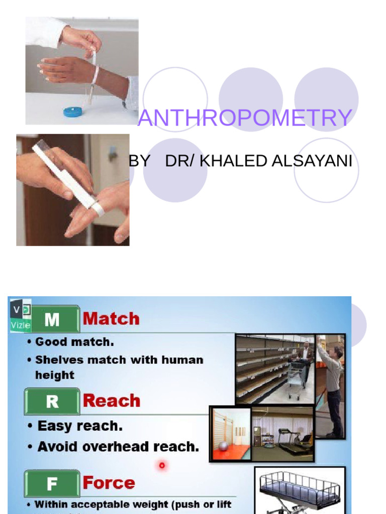 3- Ergonomics Anthropometry - ٠٩٤٤٠٦ | PDF | Anthropometry | Length