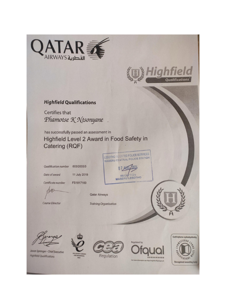 Certified Qualifications 2024 | PDF