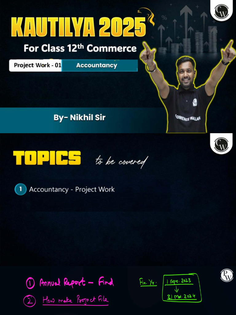 Project Work Class 12th Accountancy | PDF