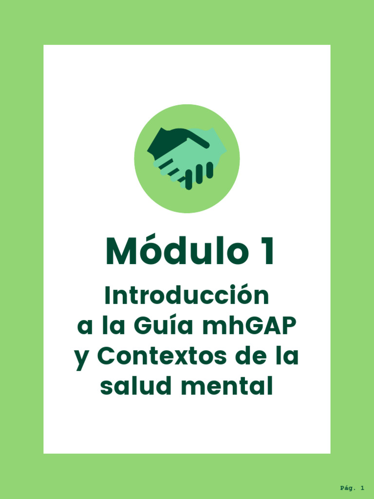 Guía - Modulo - 1 - Plataforma | PDF | Salud mental