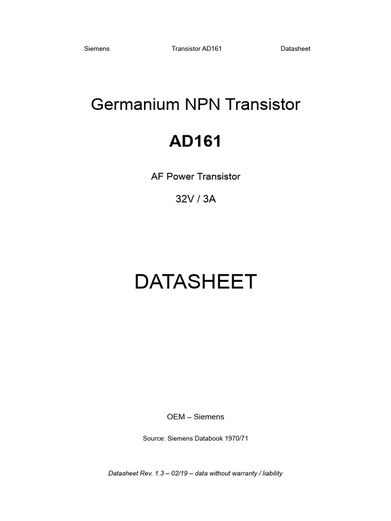 AD161 | PDF