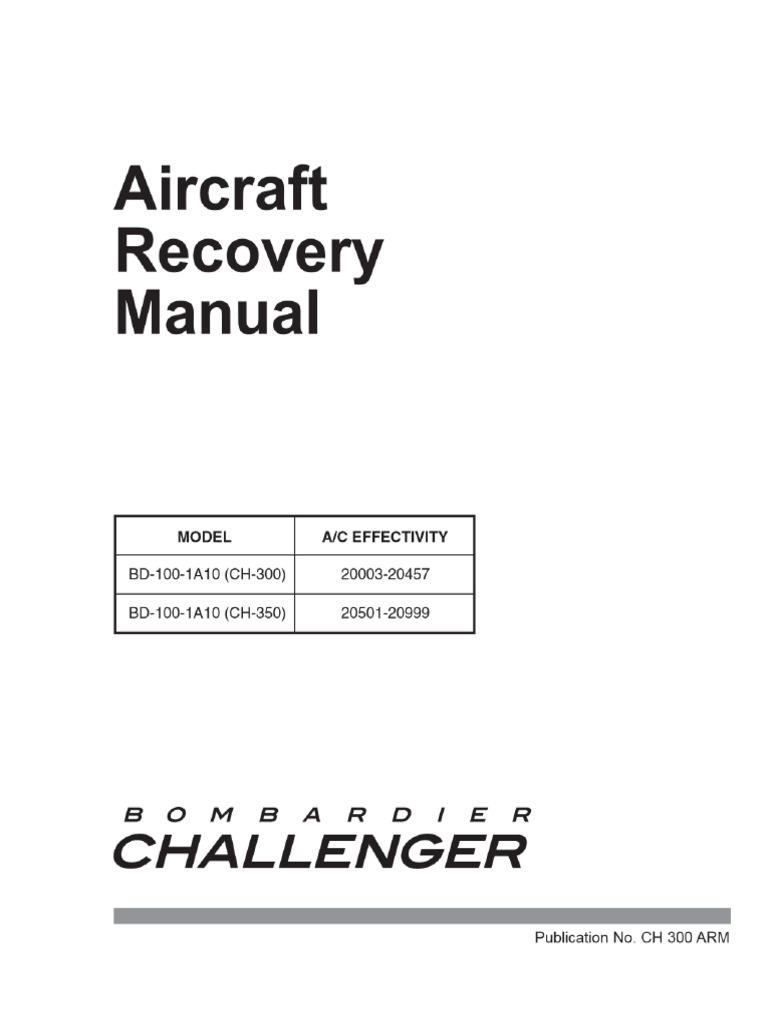 Aircraft Recovery Manual | PDF
