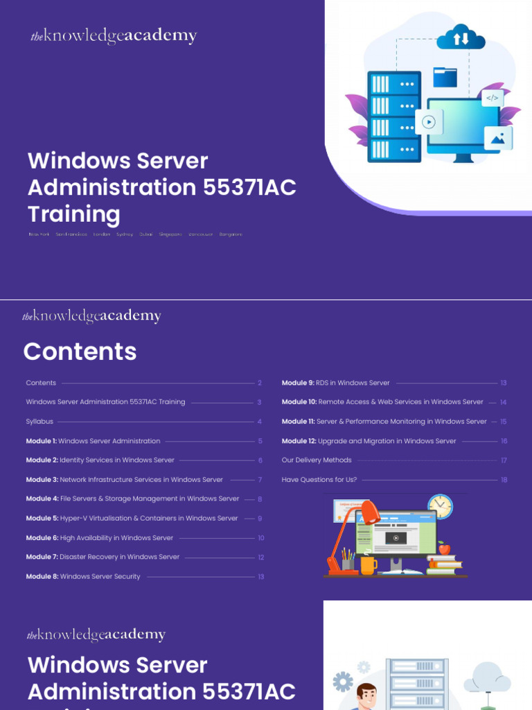 Windows Server Admin Training 55371AC | PDF | Hyper V | Microsoft Windows