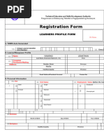 TESDA Registration Form | PDF | Disability | Students
