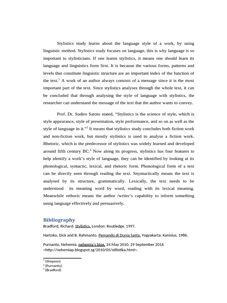 Stylistics | PDF | Language Arts & Discipline
