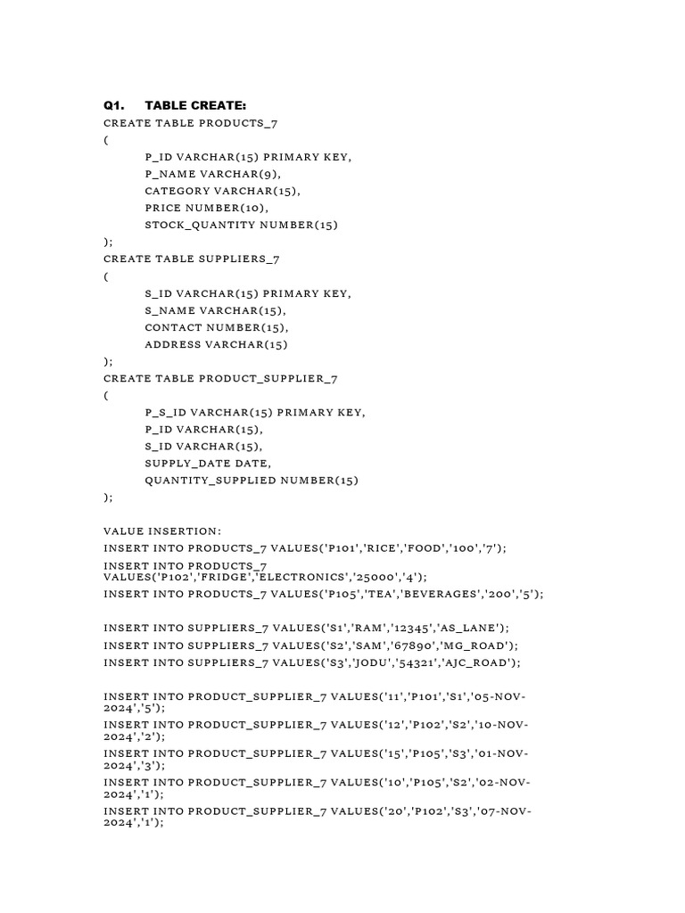 2023-SQL- 3RD-BATCH.DB | PDF | Sql | Databases