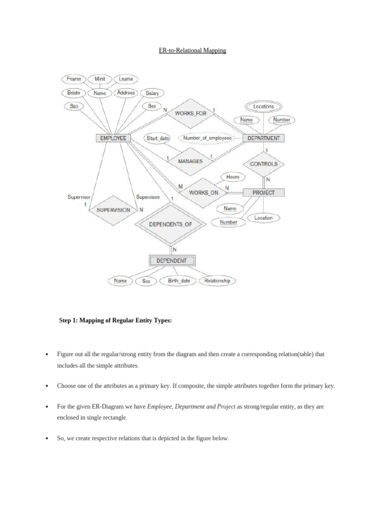 4.ER-to-Relational Mapping | PDF | Data Model | Data Management