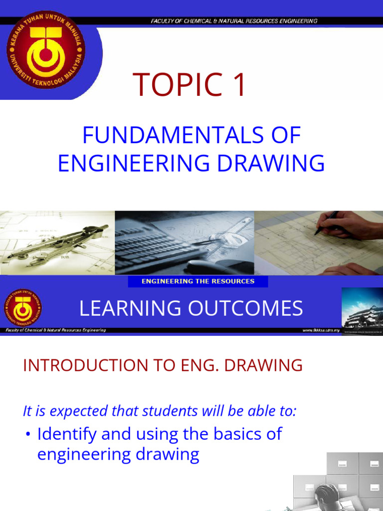 Topic 1 - Fundamentals of Eng Drawing | PDF | Dimension | Drawing
