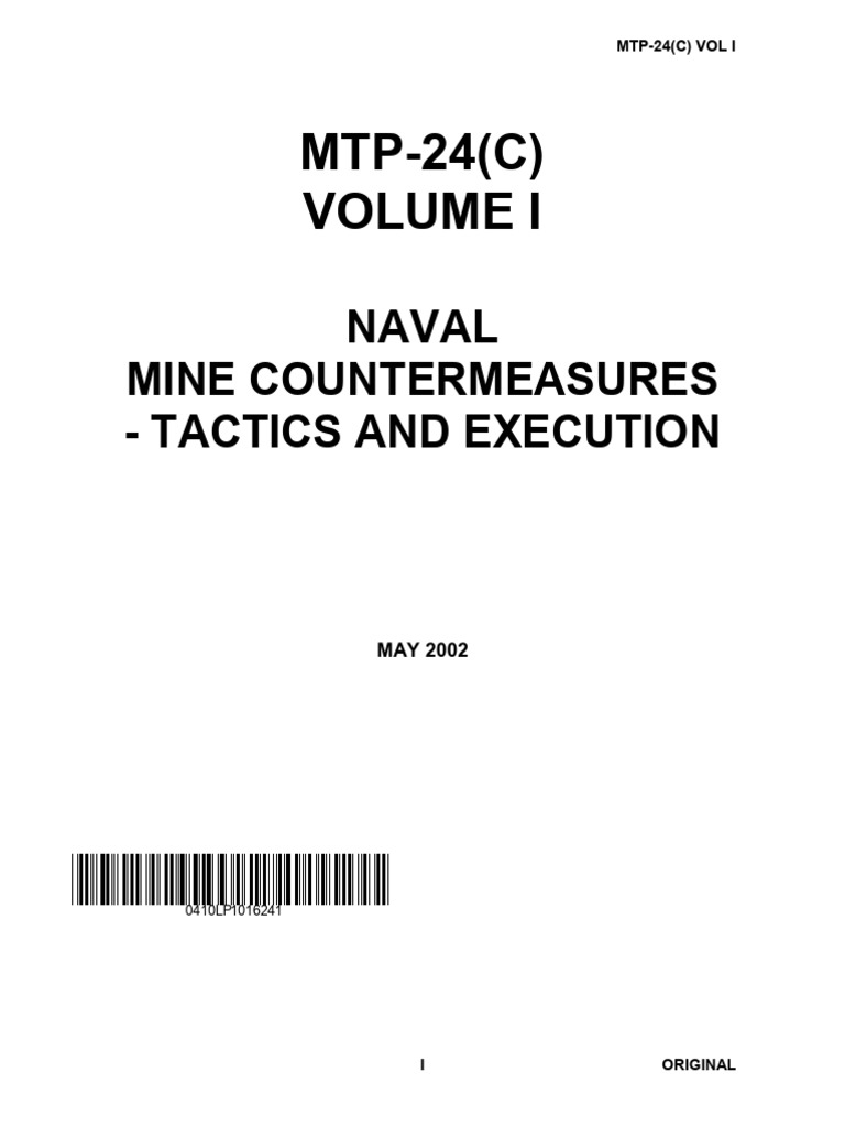 MTP-24 (C) | PDF | Bomb Disposal | Naval Warfare