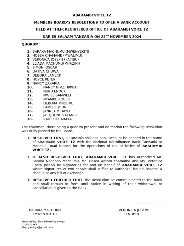 Members Board Sample | PDF | Politics