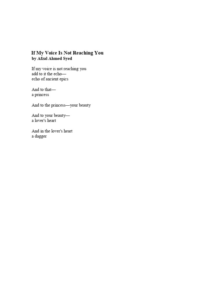 Afzal Ahmed Syed Urdu Pakistani Poems 2 | PDF