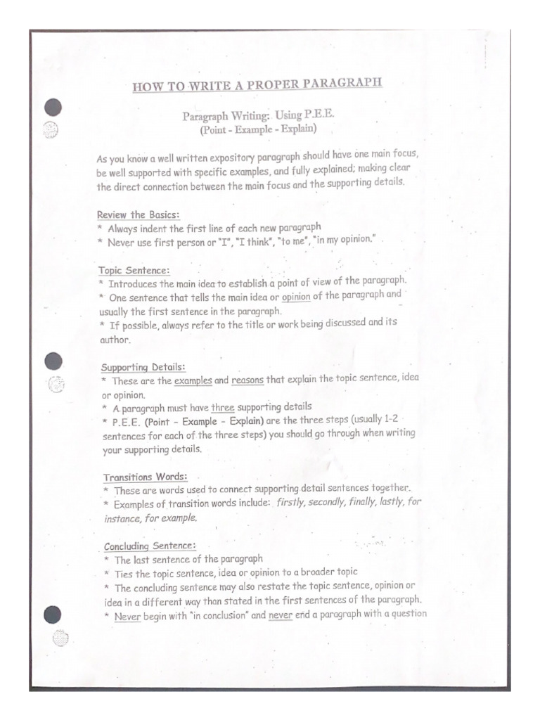 How To Write A Proper Paragraph 2023-12-15 21 - 41 - 27 | PDF