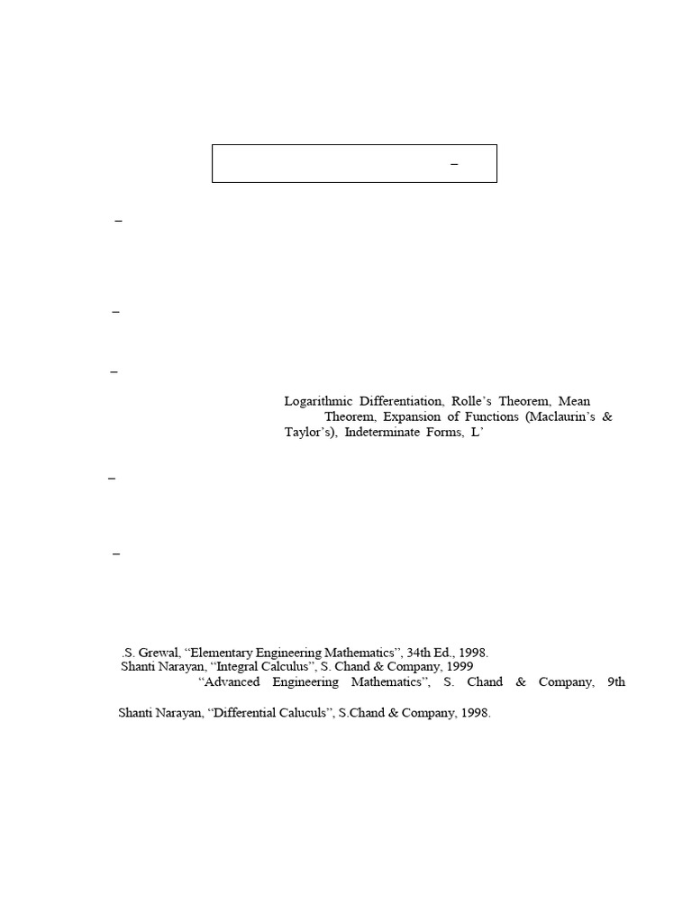 BCA 1st Year Syllabus | PDF | Biodiversity | Integral