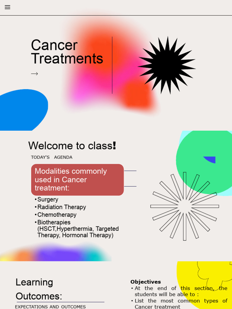 Overview of Cancer Treatment Modalities | PDF | Radiation Therapy ...