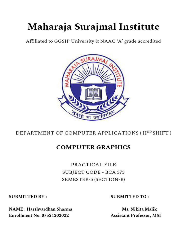 BCA Semester 5 Practical Files | PDF