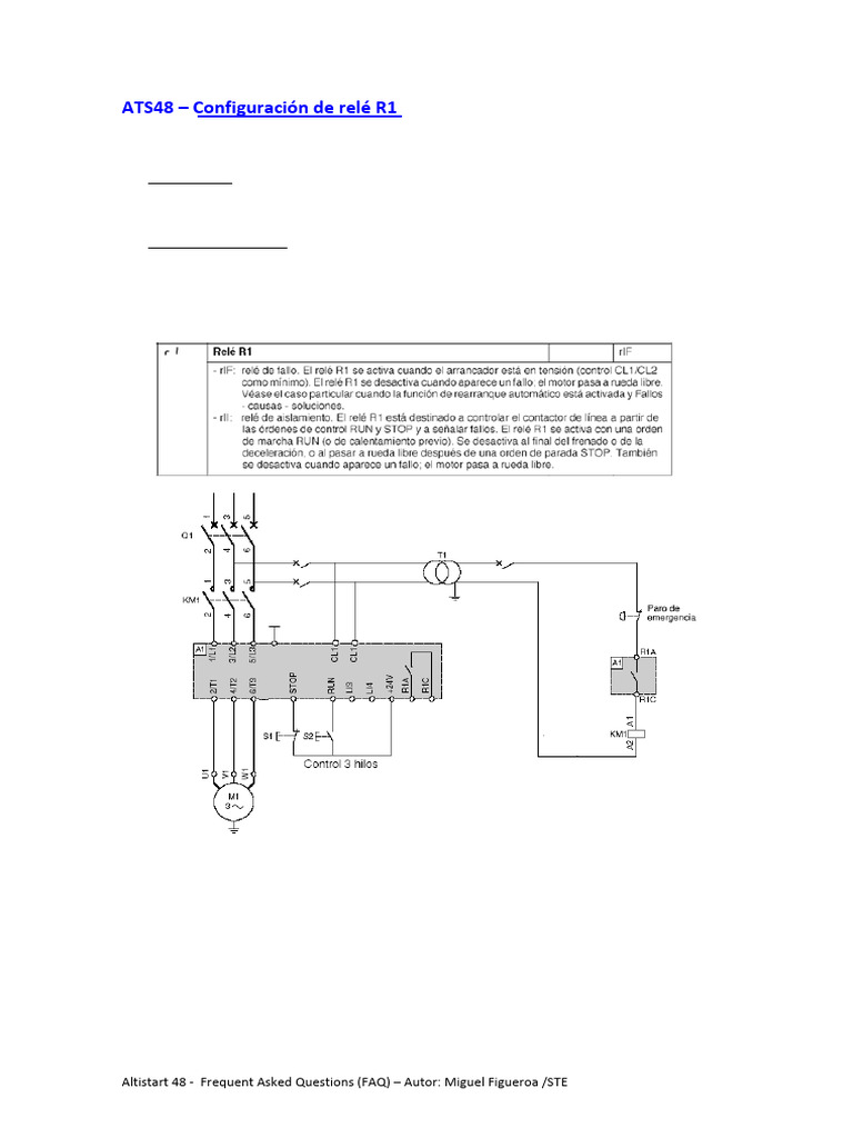 ATS48 - Configuración de Relé R1 - Rev1 | PDF | Tecnología