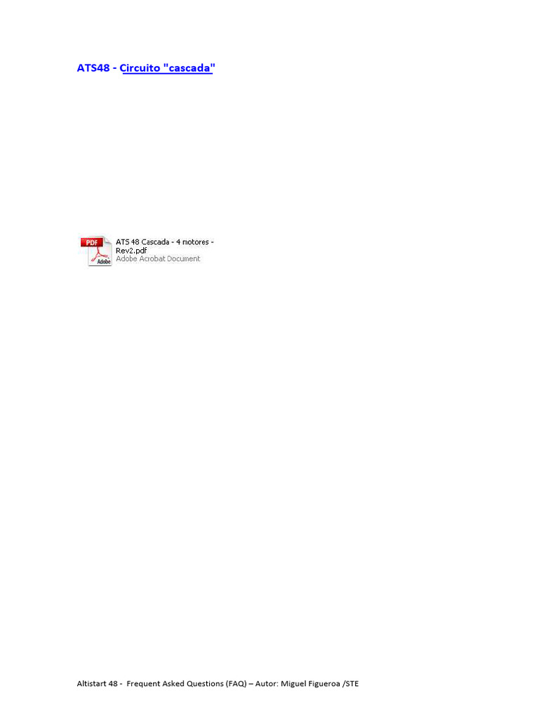 ATS48 - Circuito Cascada - Rev1 | PDF | Electrónica | Ingeniería de Edificación